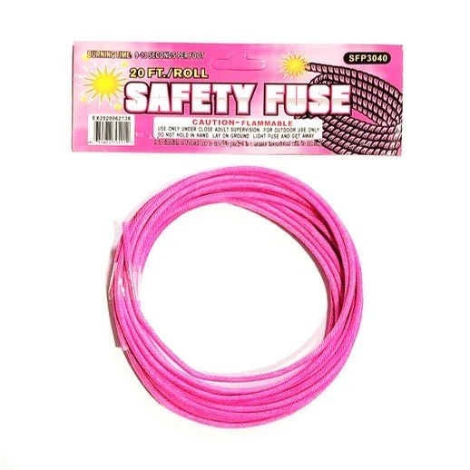 Pink Safety Fuse - Pyrogrove Fireworks